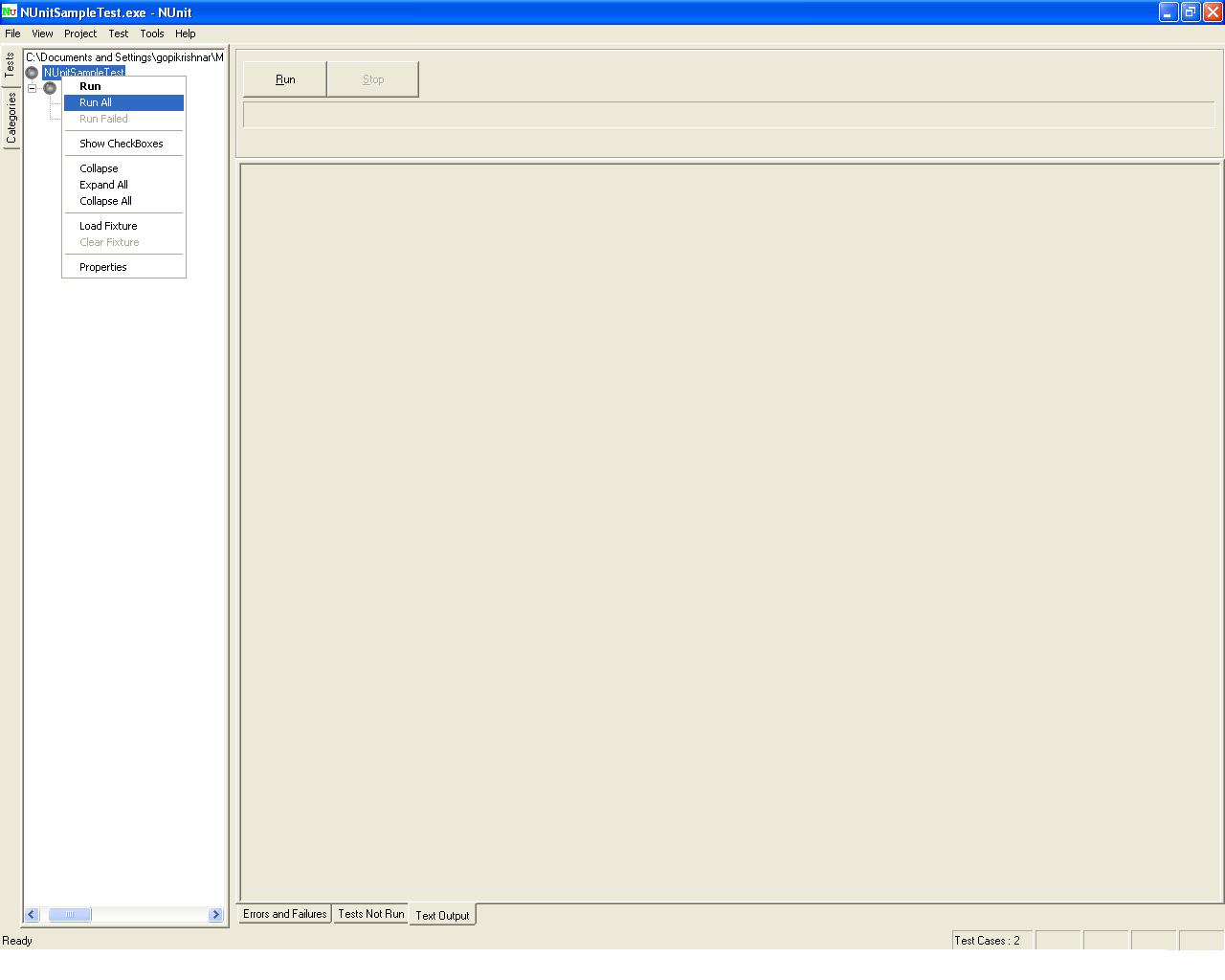 NUnit Sample Application – Gopi's Blog