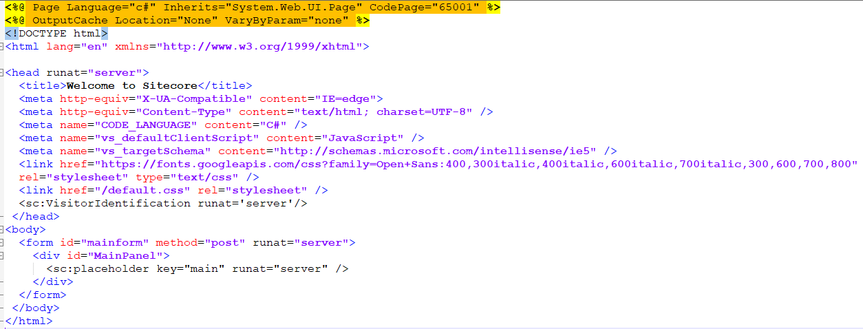 Saturday Sitecore Learning – Basic Layout – Gopi's Blog